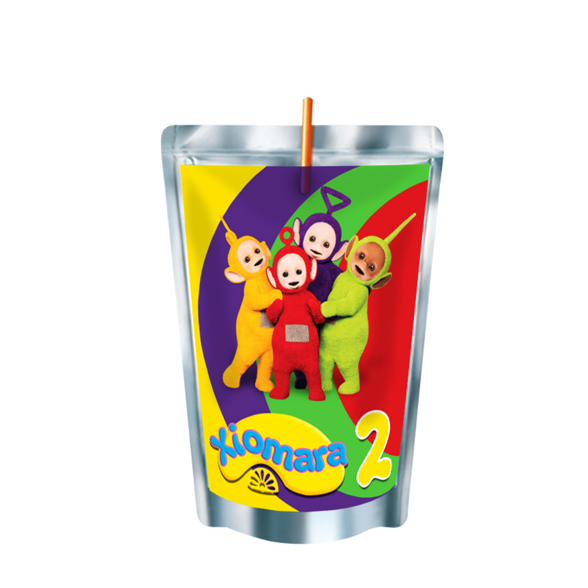 Gepersonaliseerde Teletubbies verjaardag Capri-Sun stickers – GOXXO